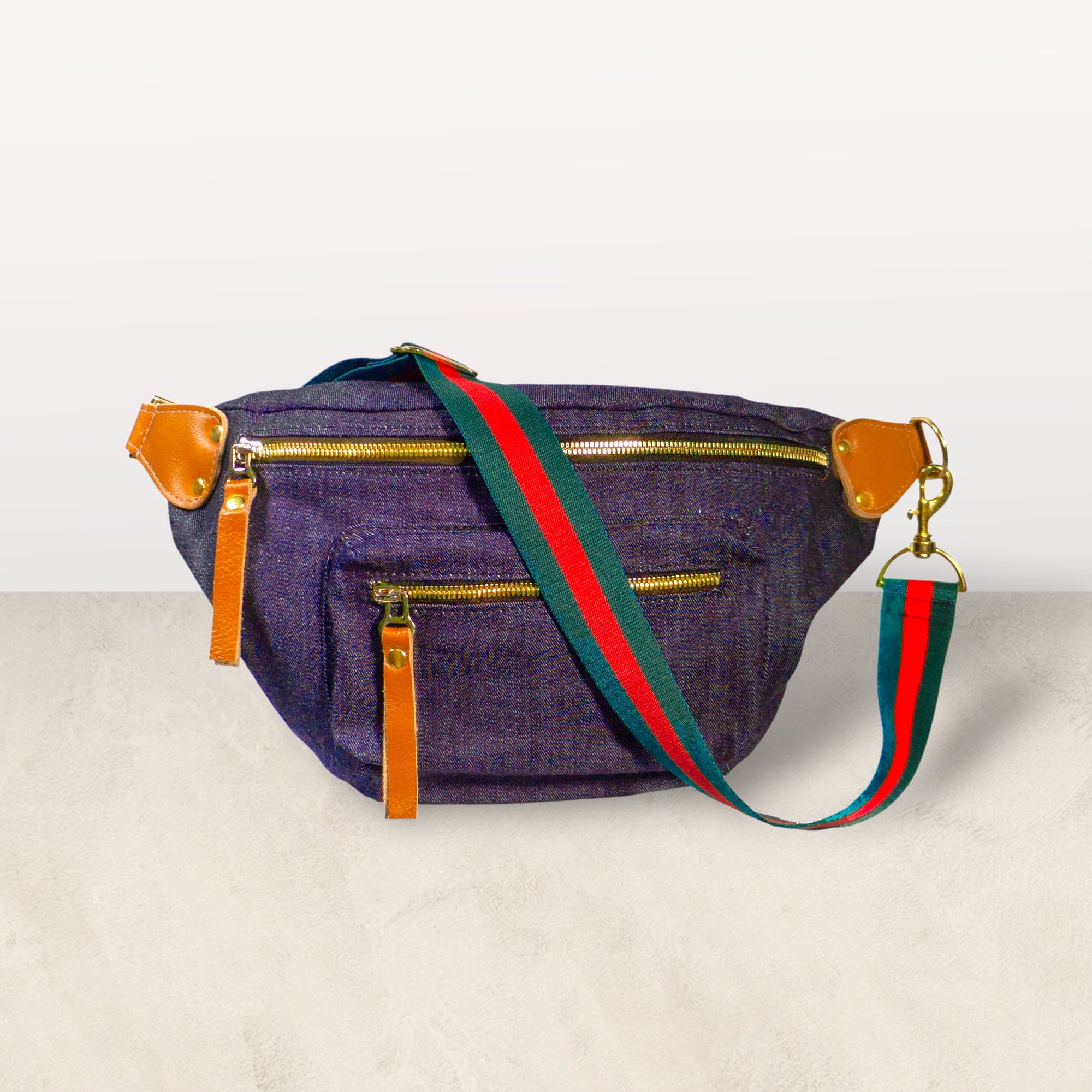 The Joan Denim Crossbody Bag - Stylish & Versatile – Allison Burns