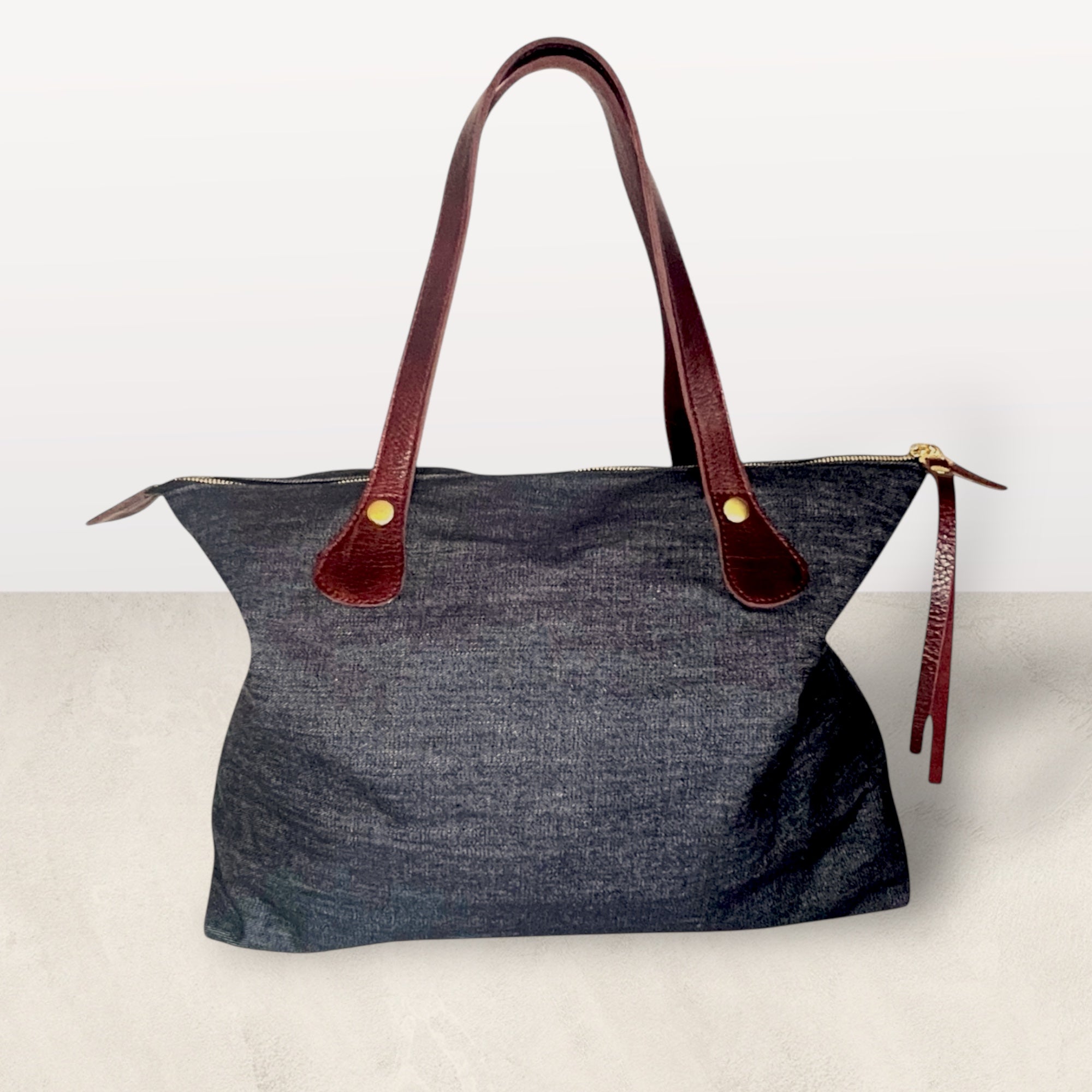The Jagger Tote in Japanese Denim – Allison Burns